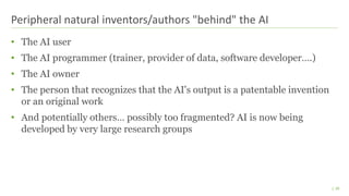 Author v. Inventor, and the robot | PPT