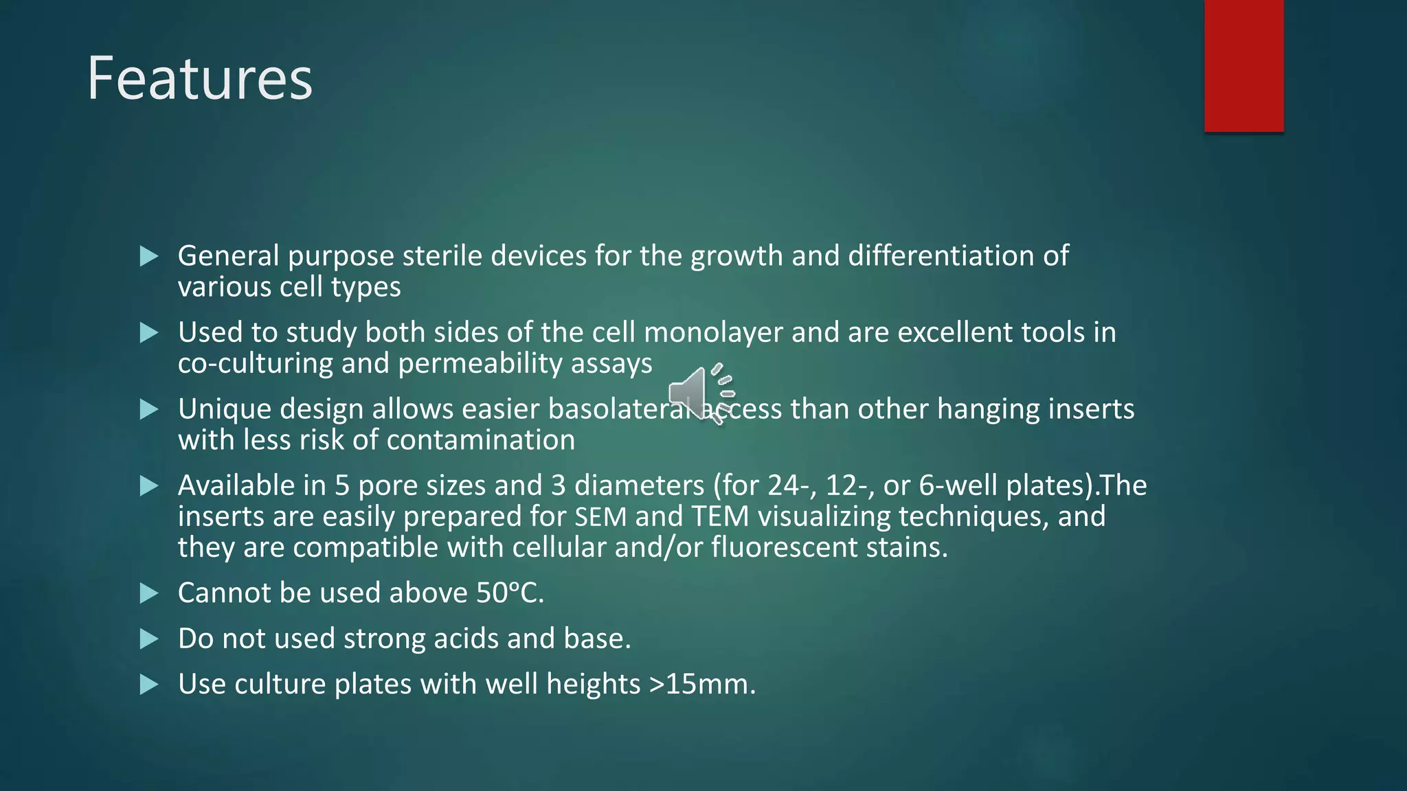 Millicell hanging cell culture inserts | PPTX