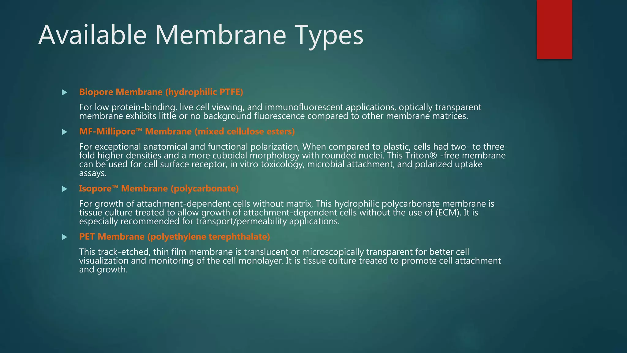 Millicell hanging cell culture inserts | PPTX
