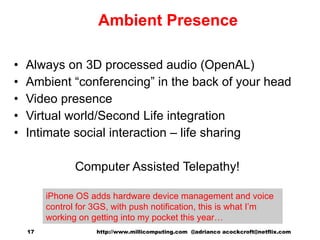 Millicomputing Ignite Talk | PPT