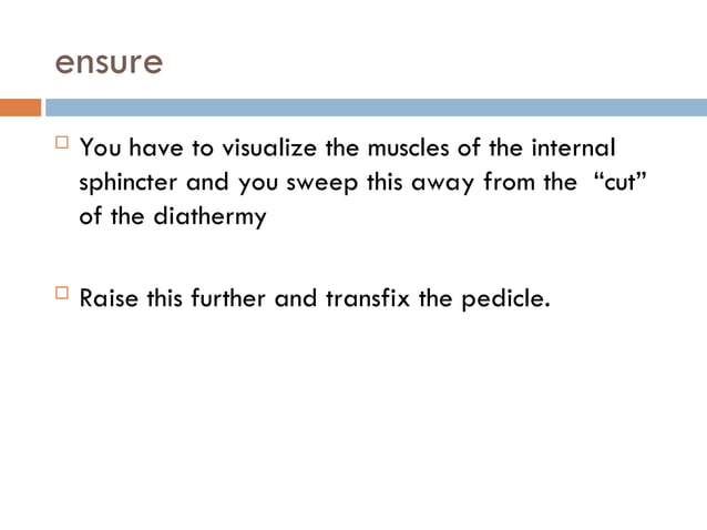 Milligan and Morgan procedure.ppt for doctors | PPT