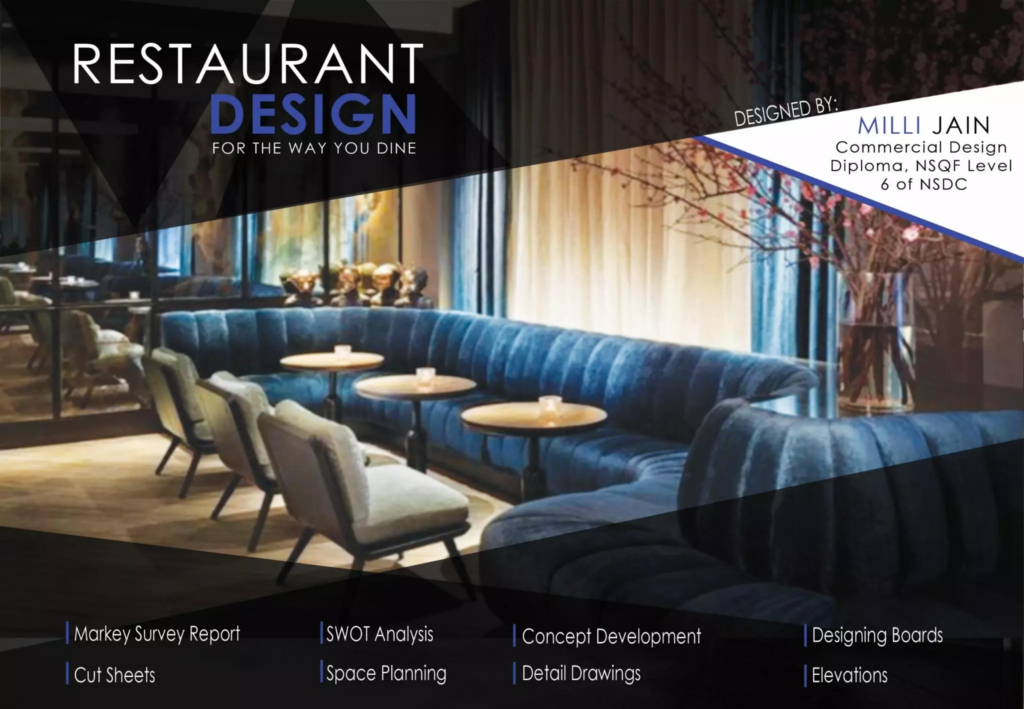 Milli jain (Restaurant Design) Commercial Design, NSQF Level 6 (NSDC) | PDF