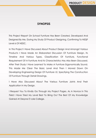 Milli Jain- School Furniture (Chair Design) | PDF