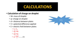 Millikan oil drop experiment | PDF