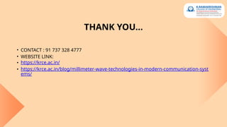 Millimeter-Wave Technologies in Modern Communication Systems -Krce.pptx