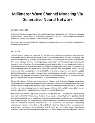 Millimeter wave channel modeling via generative neural network | DOCX