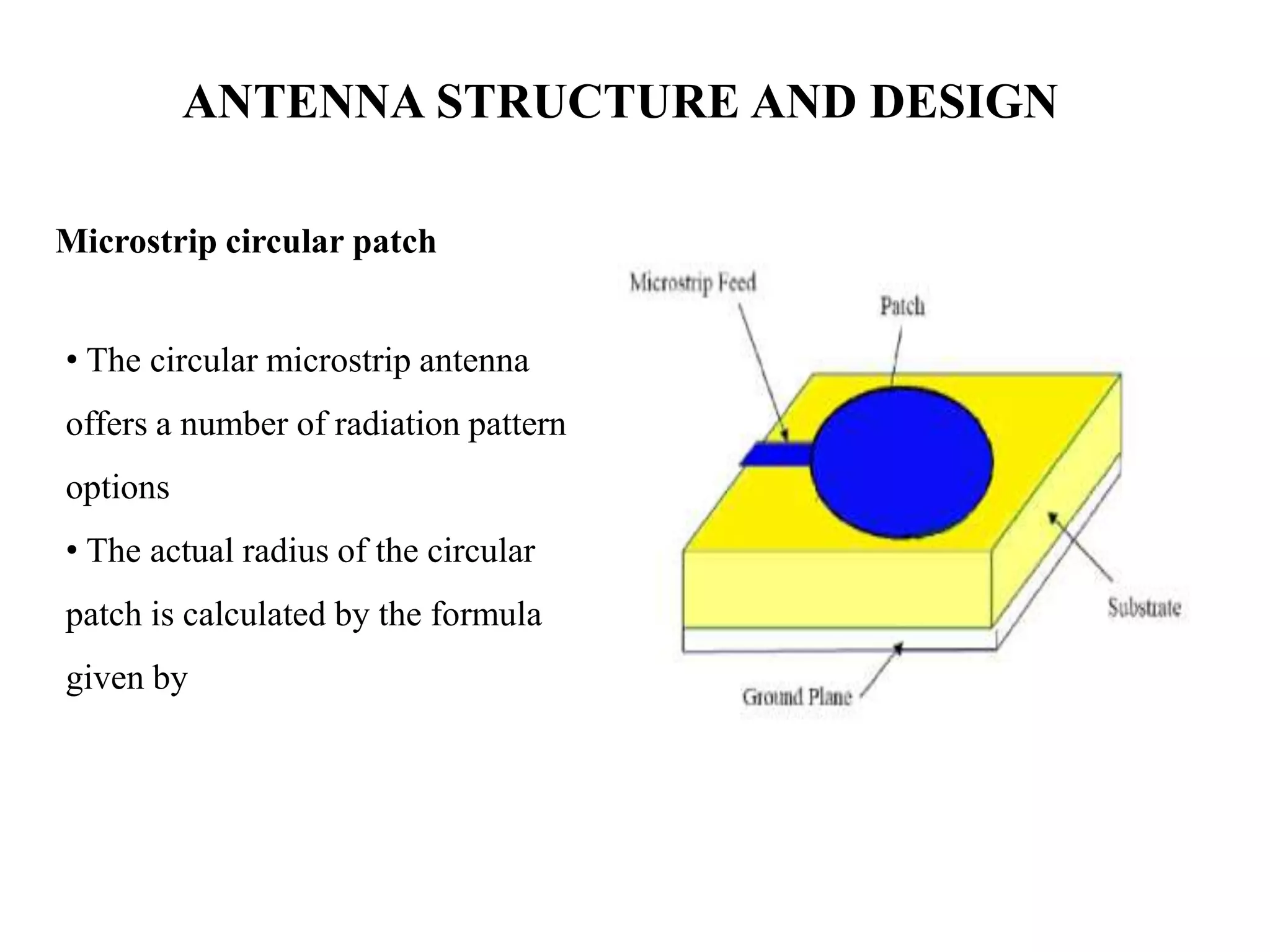 Millimeter wave circular microstrip Patch antenna for 5 g applications | PPTX