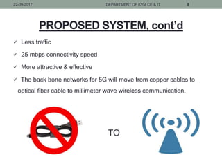 Millimeter wave technology in 5g | PPTX