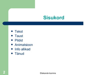 Milline on hea ettekanne? | PPT