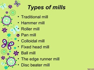 Milling and milling equipments | PPT