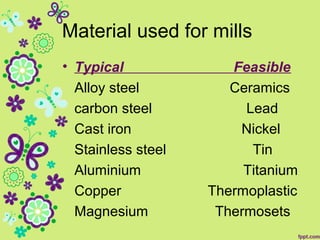 Milling and milling equipments | PPT