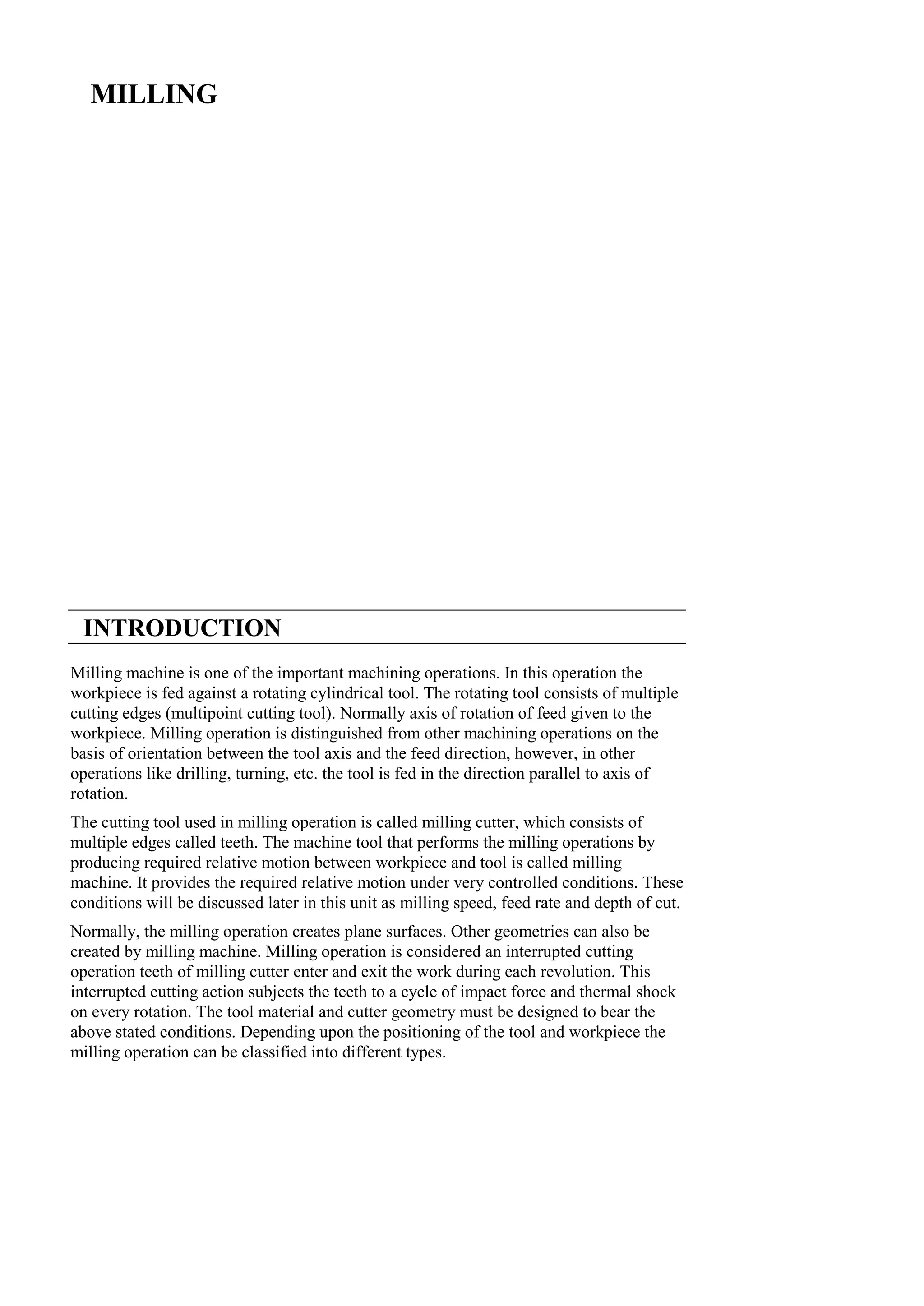 Milling | PDF