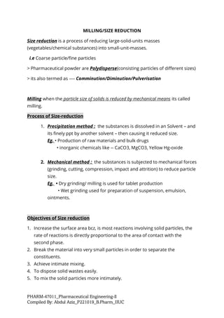 Milling/Size reduction_P.Engineering-ll.pdf