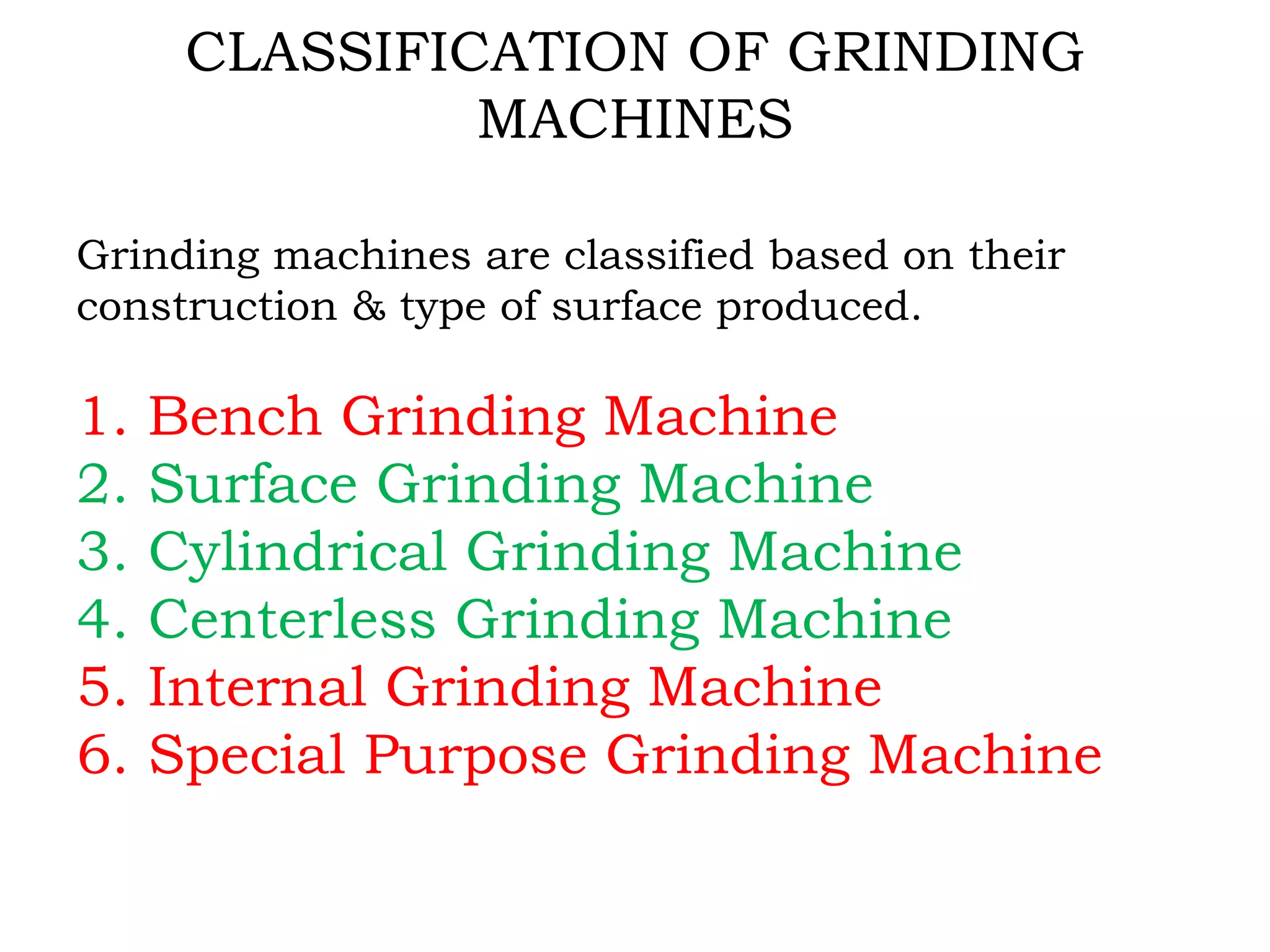 Milling and grinding machines | PPTX
