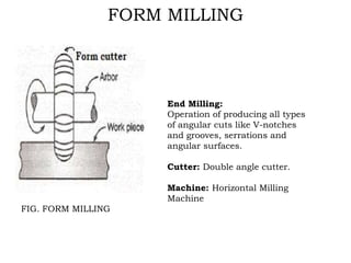 Milling and grinding machines | PPTX