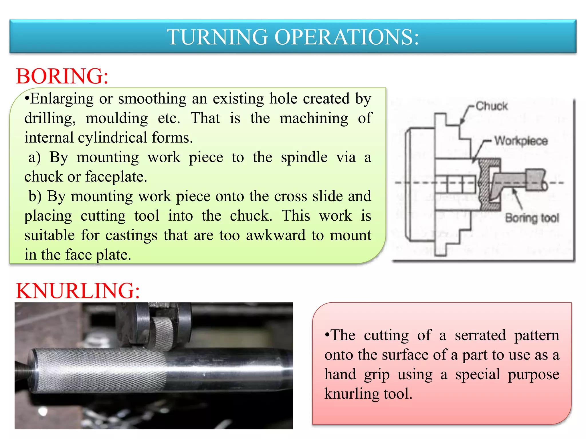 Milling and turning operations | PPTX