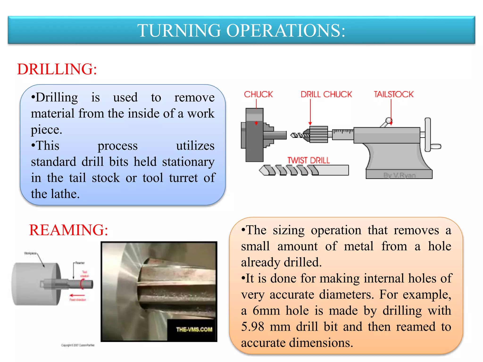 Milling and turning operations | PPTX