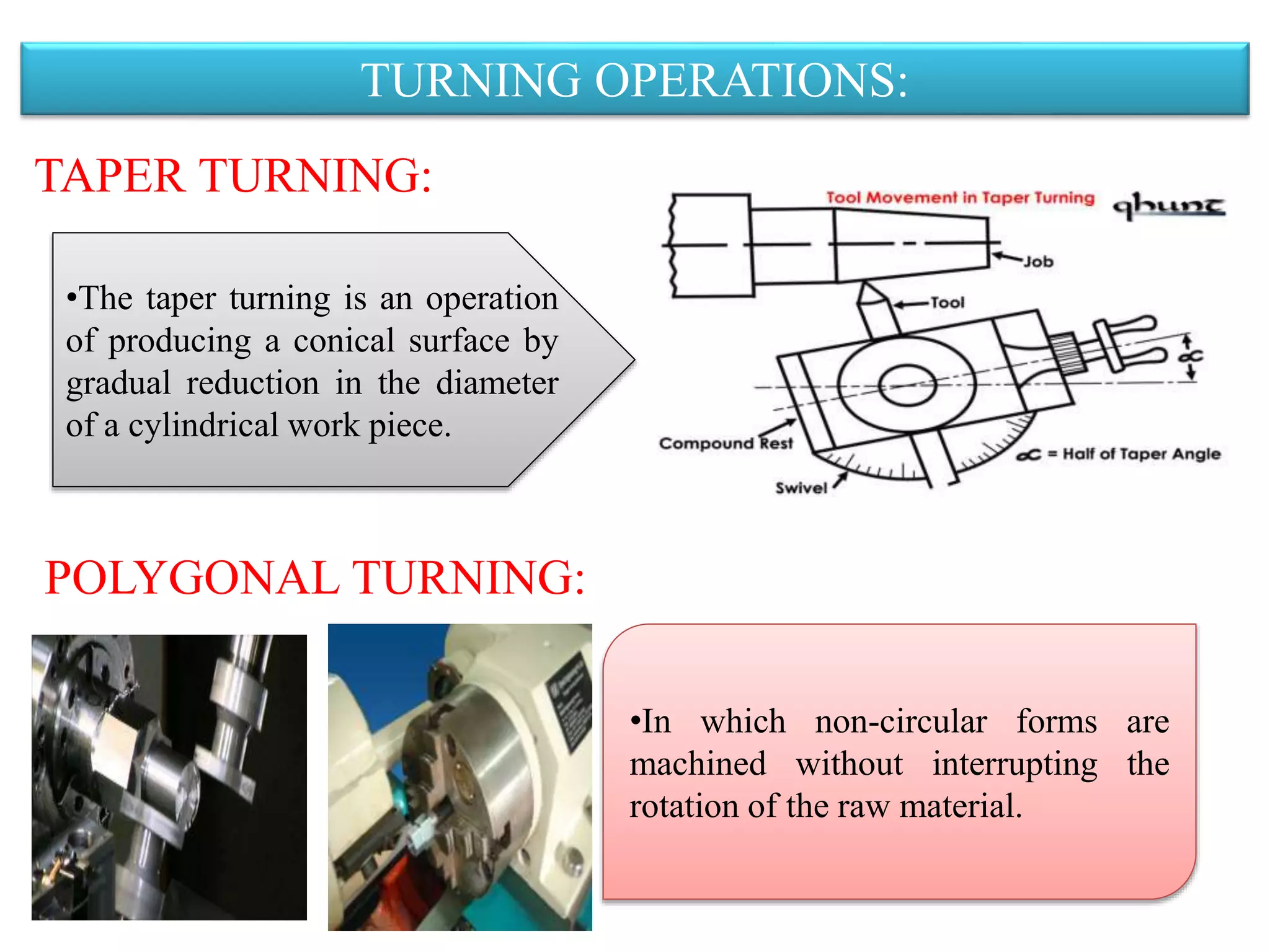 Milling and turning operations | PPTX