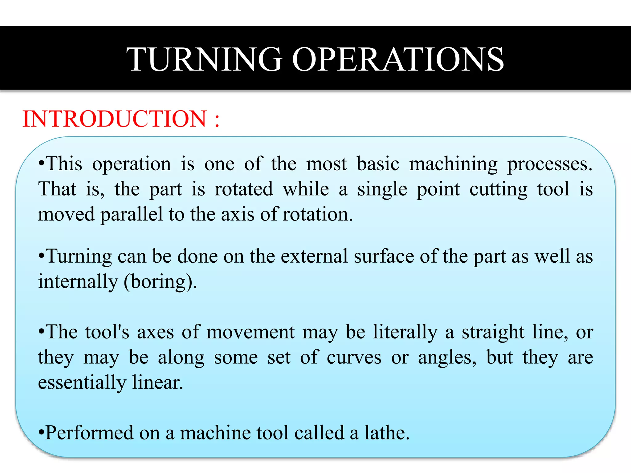 Milling and turning operations | PPTX