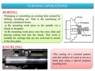 Milling and turning operations | PPTX