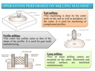 Milling and turning operations | PPTX