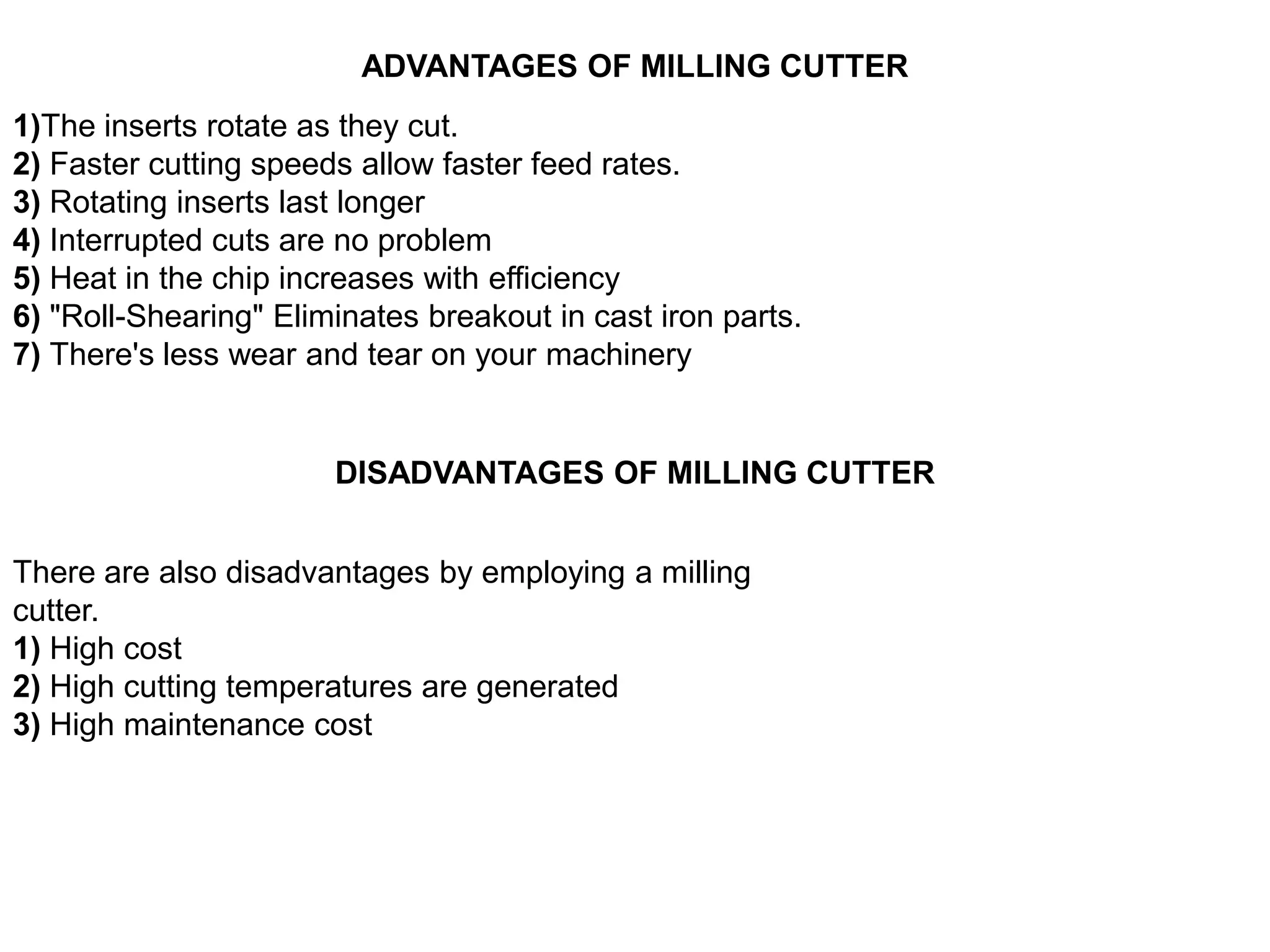 classification and nomenclature of Milling cutter | PPTX