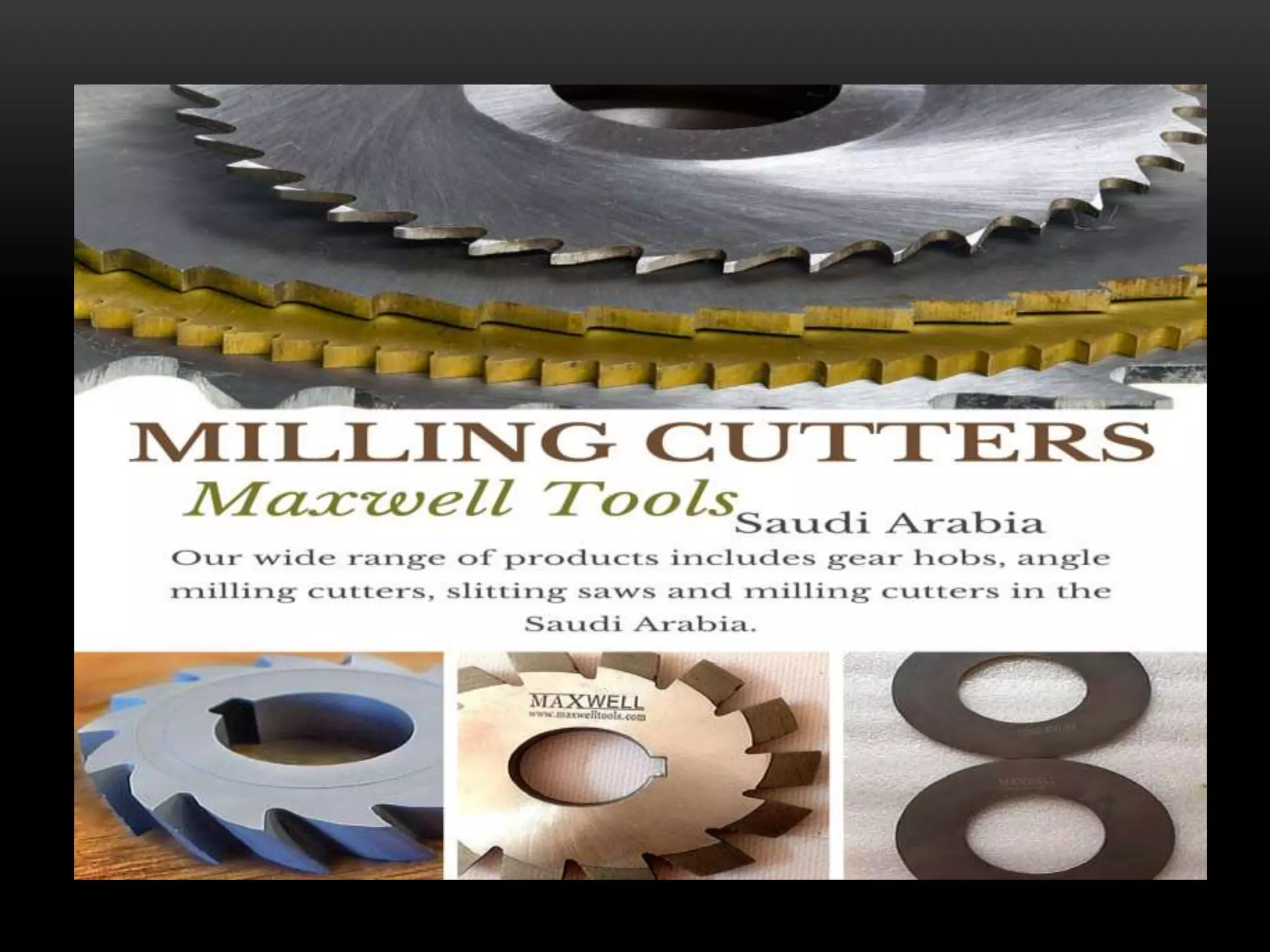 Milling Cutters Saudi Arabia | PPT