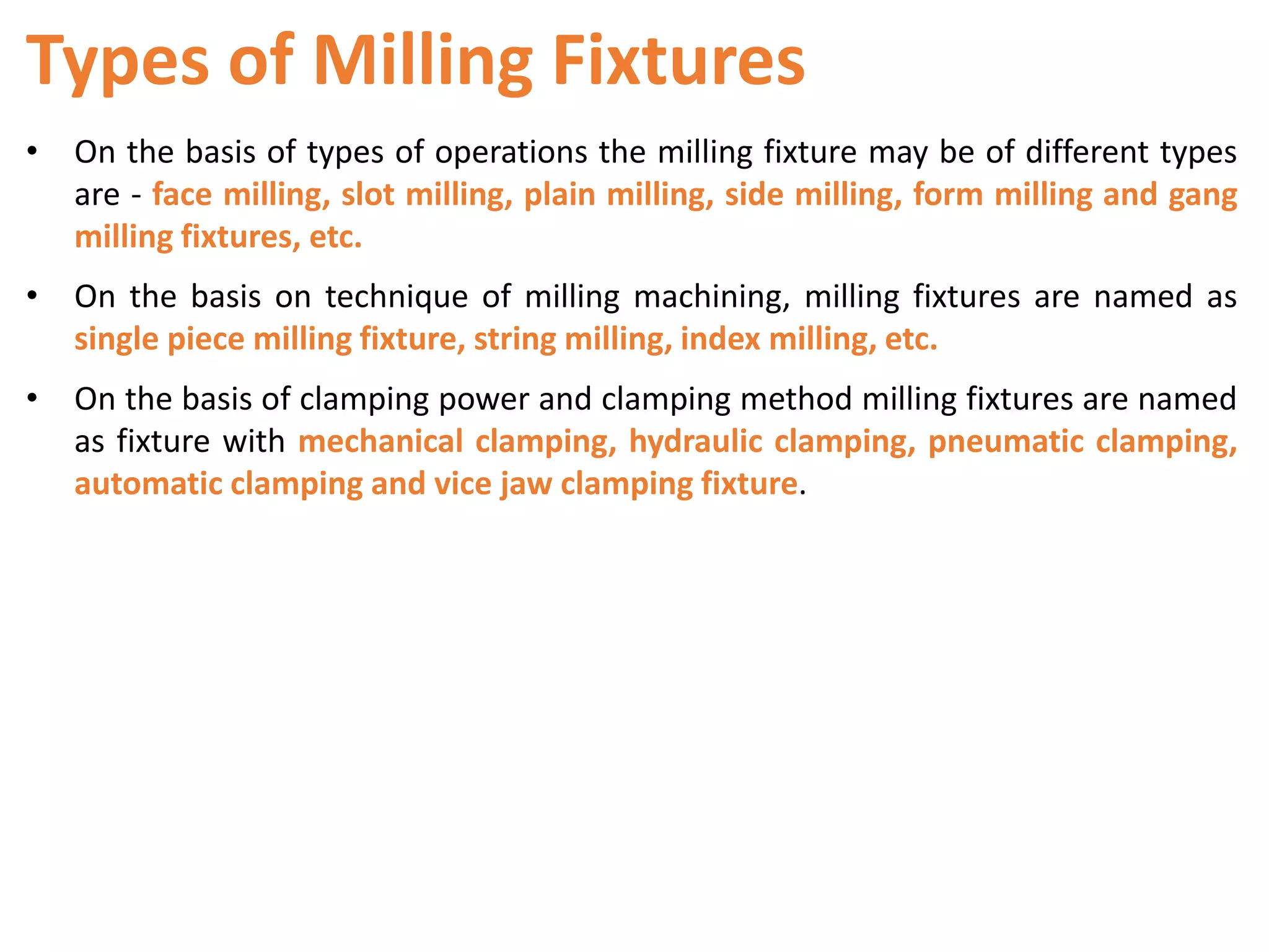 Milling Fixture | PDF
