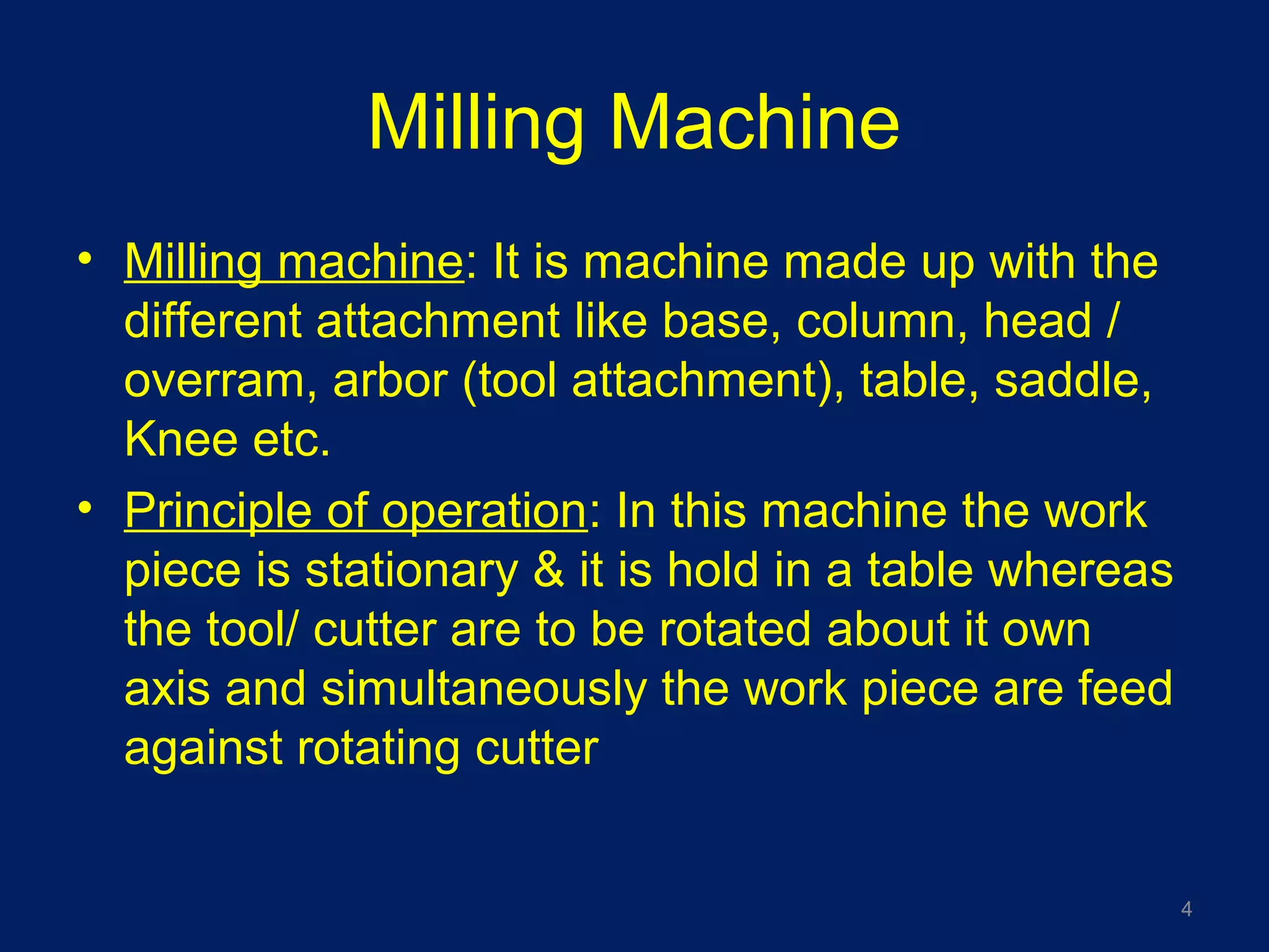 Milling & Gear Cutting | PPT