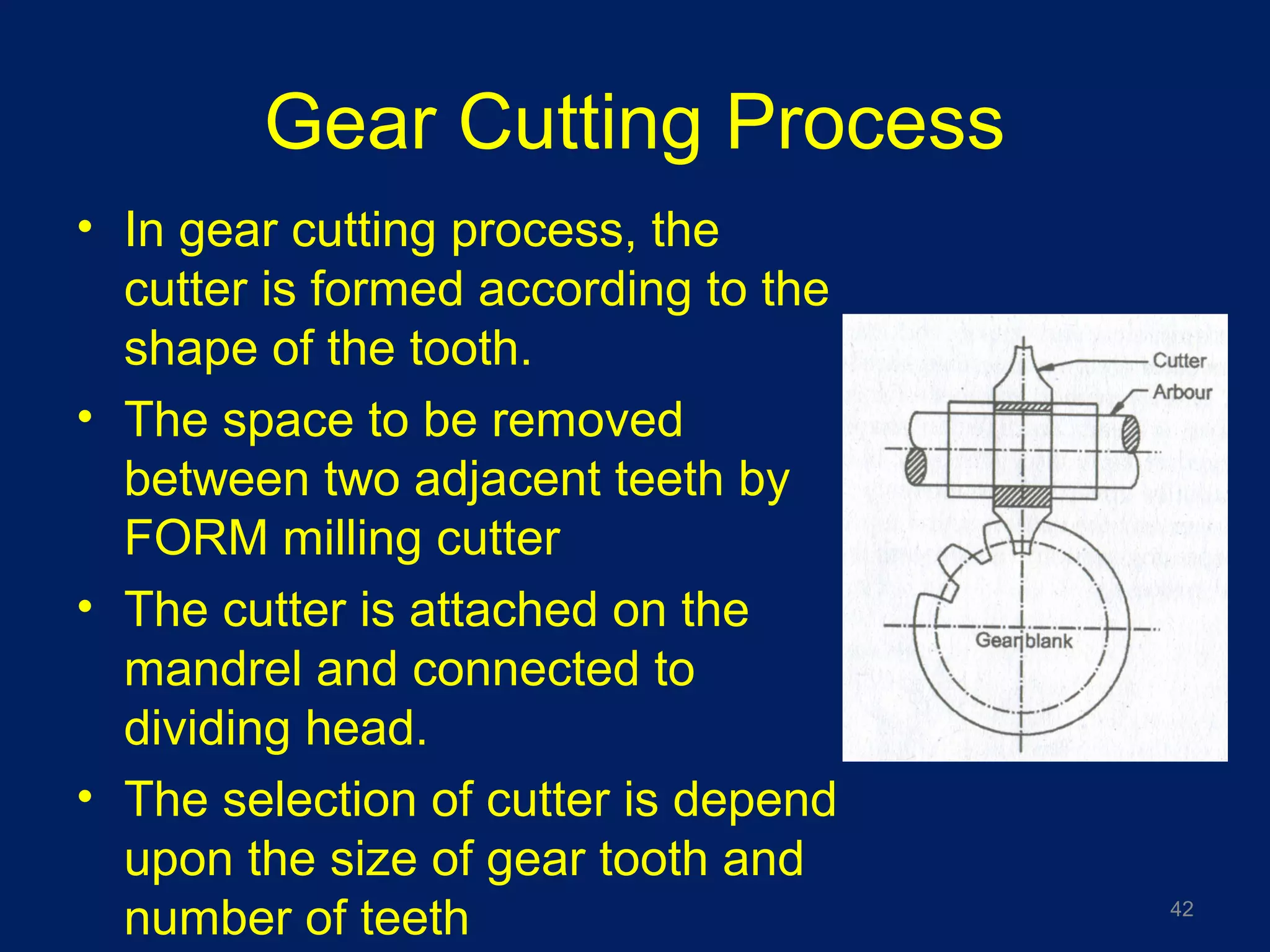 Milling & Gear Cutting | PPT