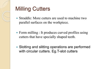 Milling machines | PPTX