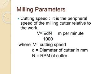 Milling machines | PPTX