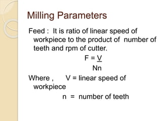 Milling machines | PPTX