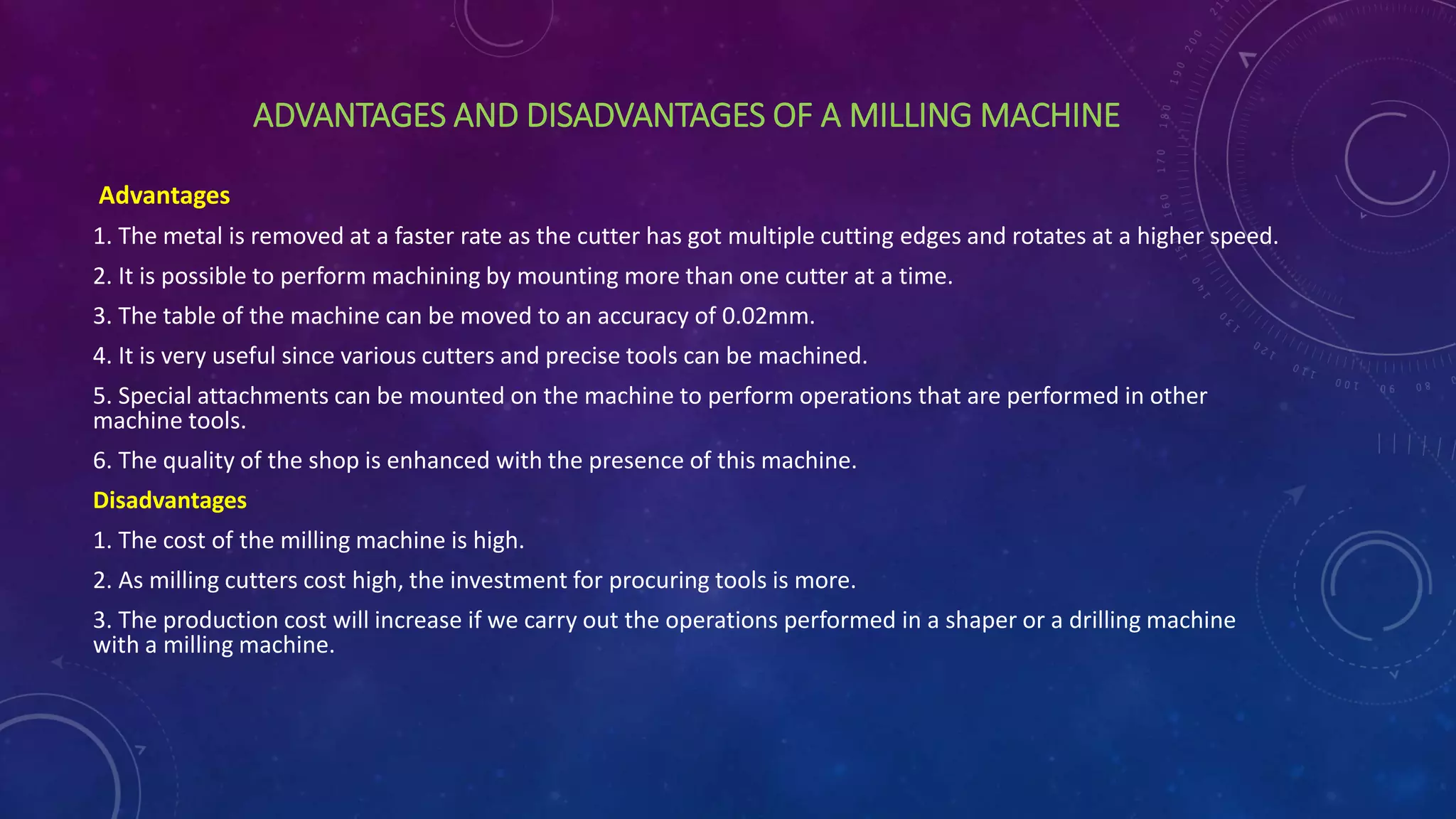 Milling machine | PPTX