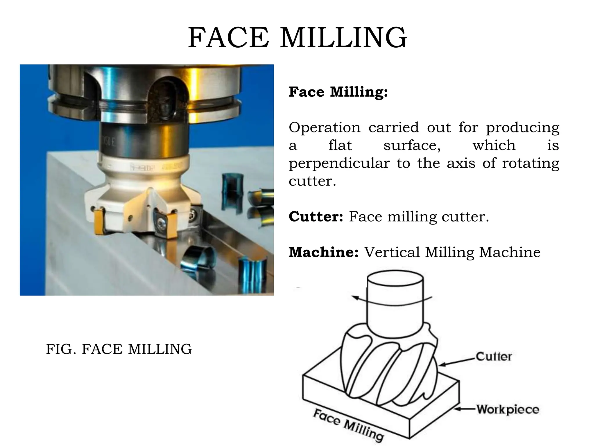 Milling Machine and its Operations for Machine shop Practice | PPTX