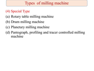 Milling Machine-PPT-Unit-02-Diploma-MSBTE | PPTX