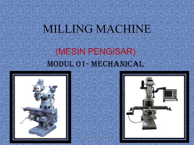 Milling machine (2) | PPT
