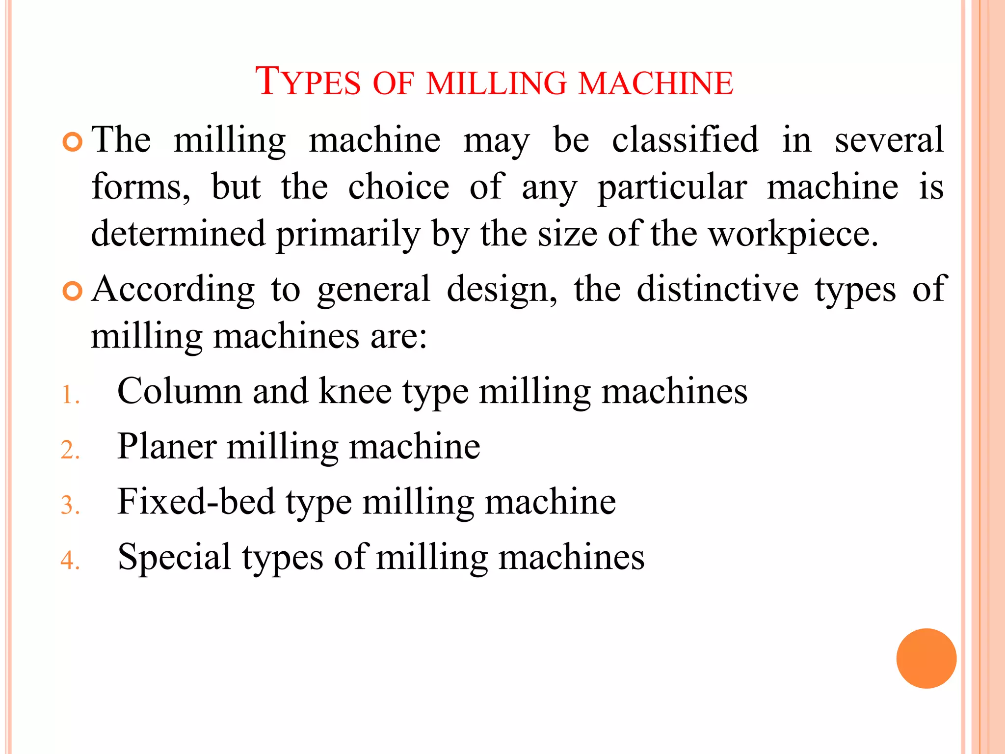 Milling machine(husain) | PPTX