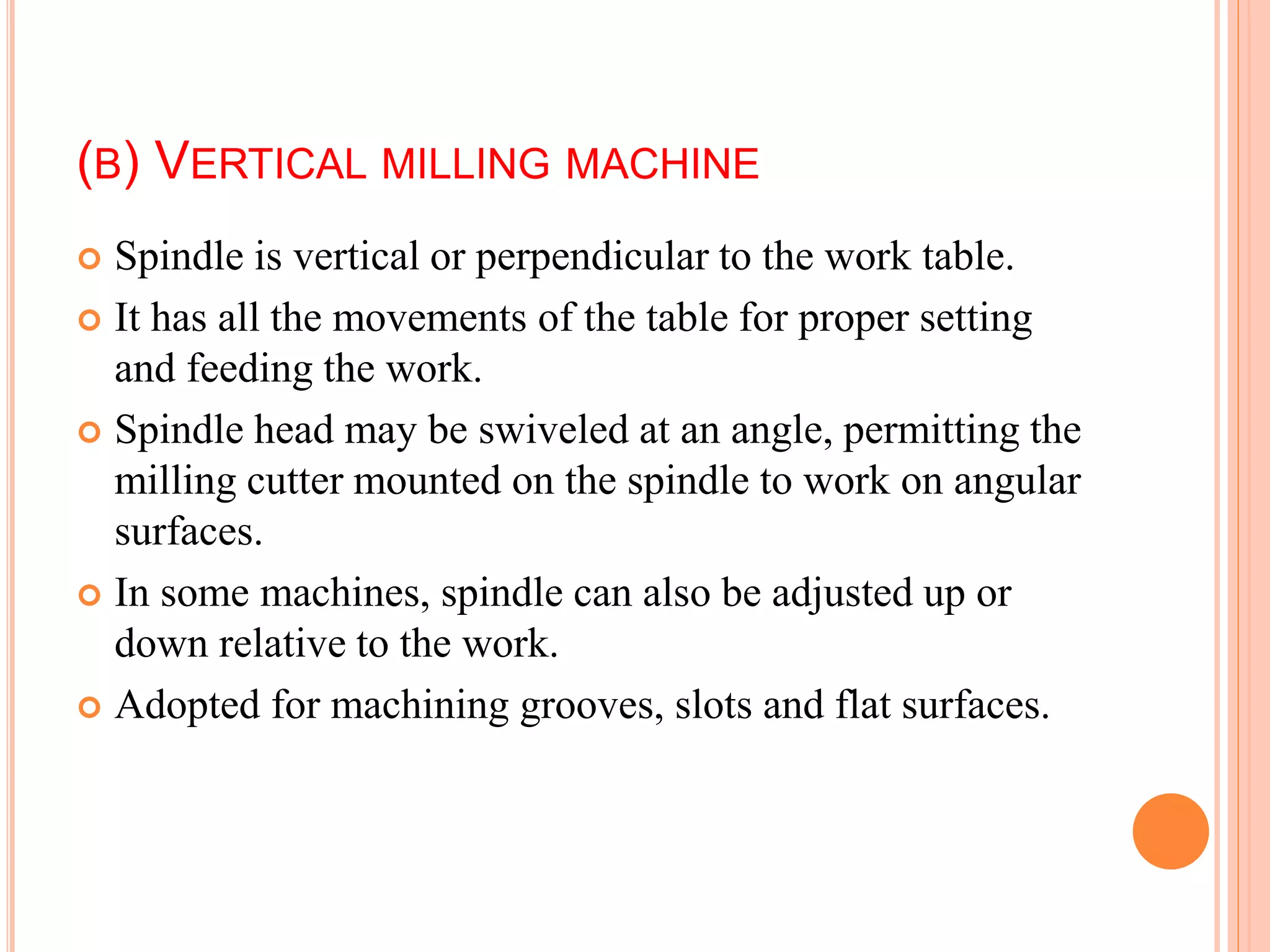 Milling machine(husain) | PPTX