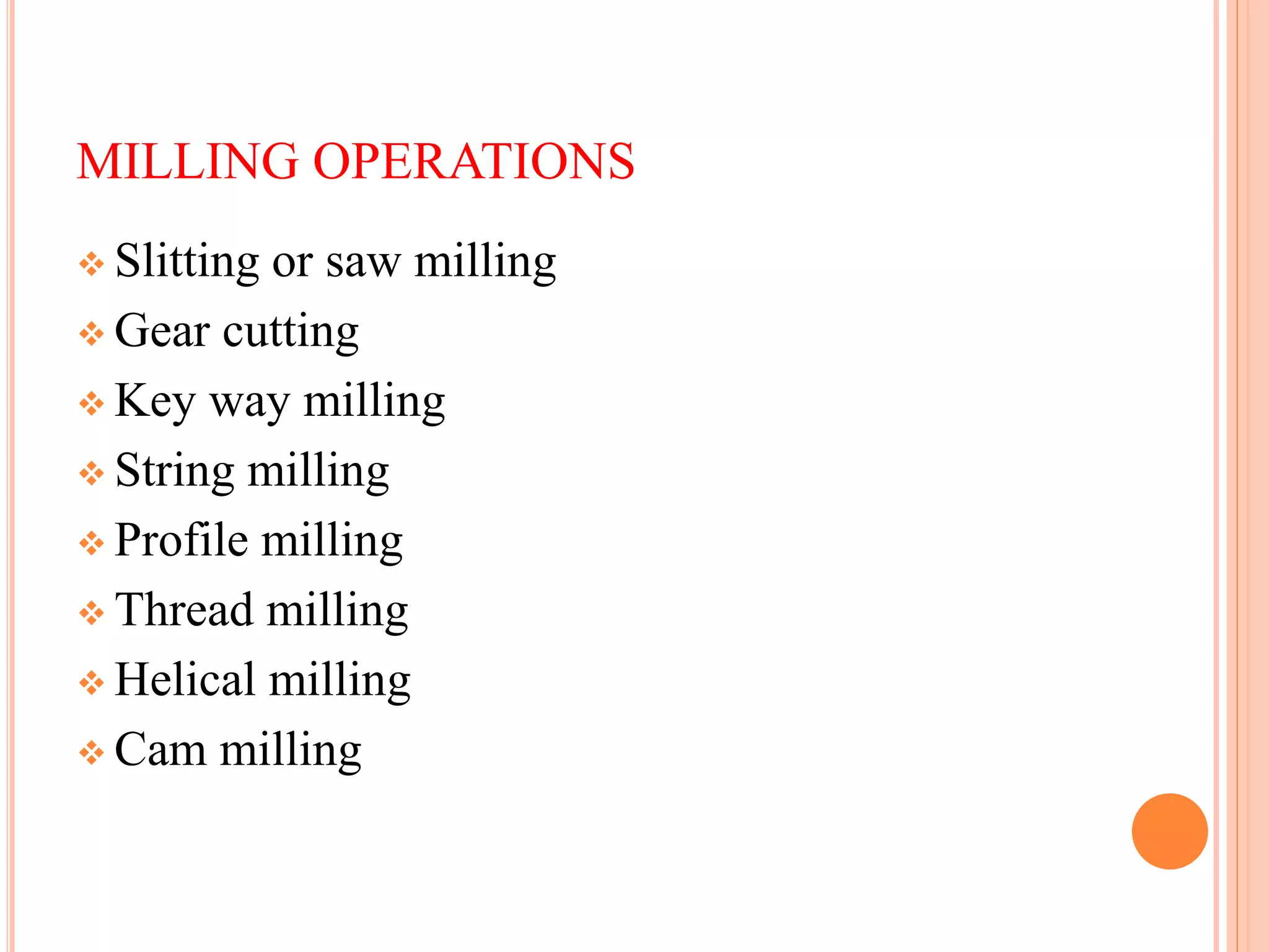 Milling machine(husain) | PPTX