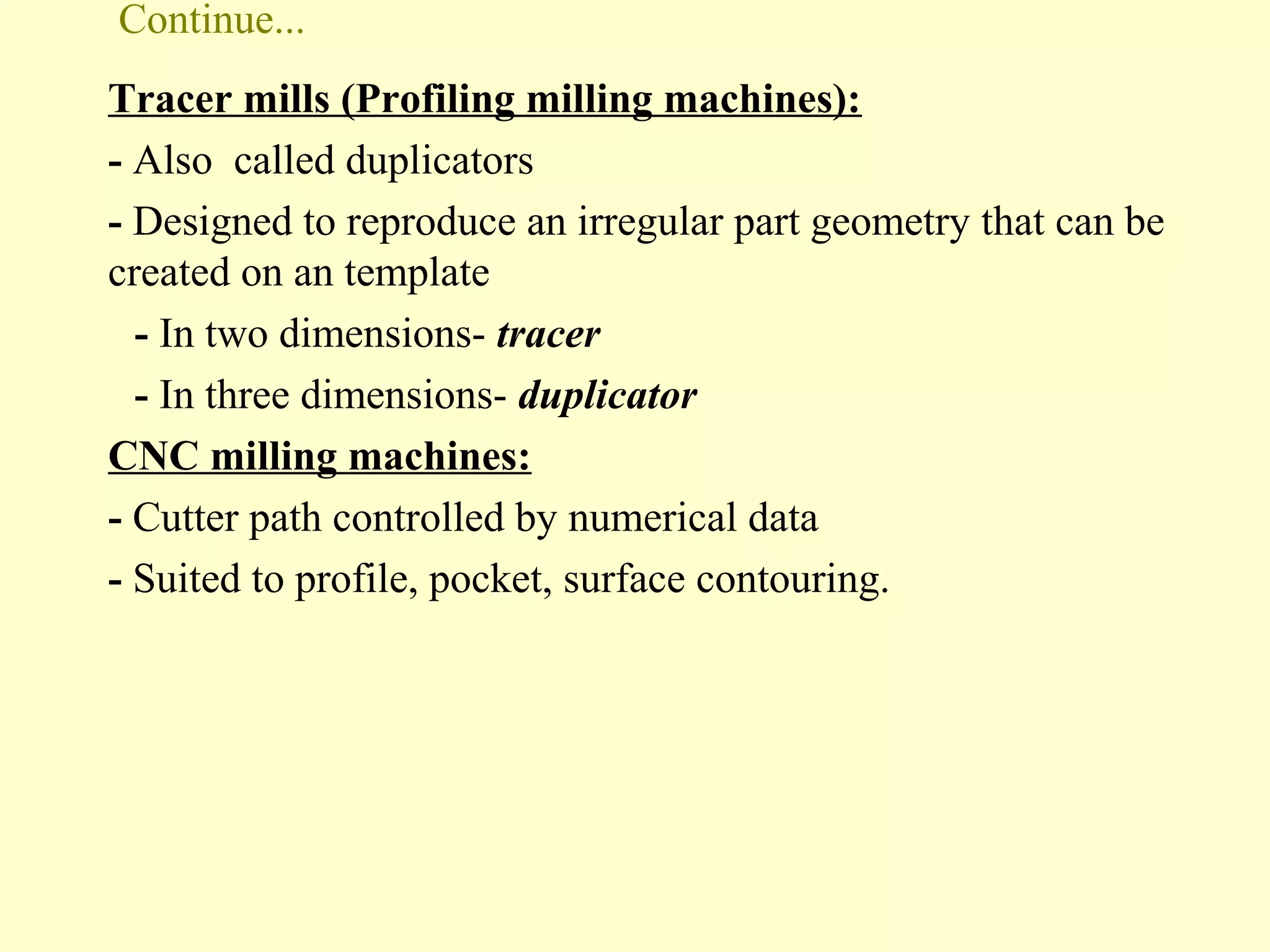 Milling Machines | PPT