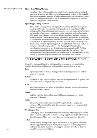 Milling notes (man. sc. ii) | PDF