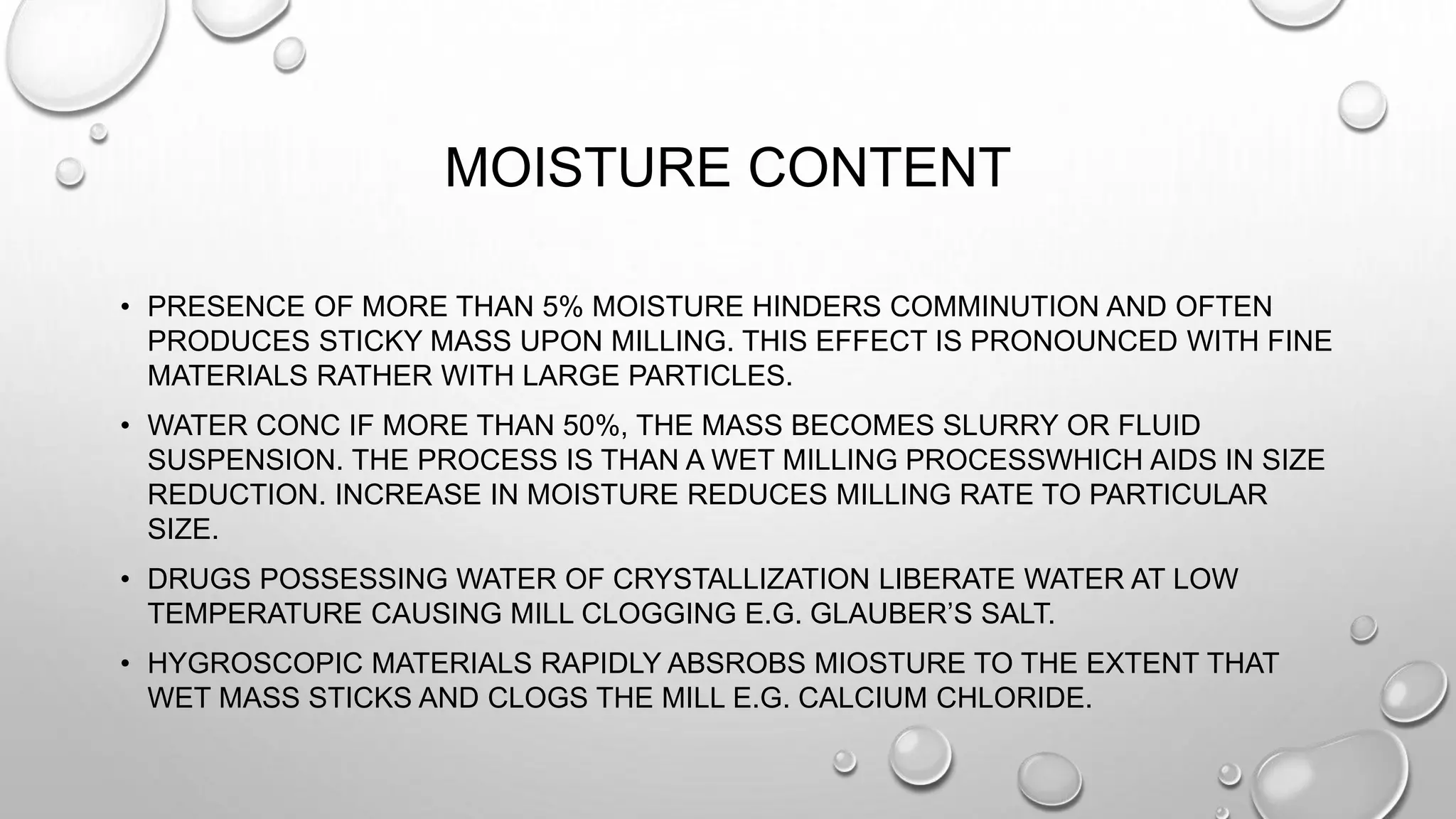 Milling or comminution | PPTX