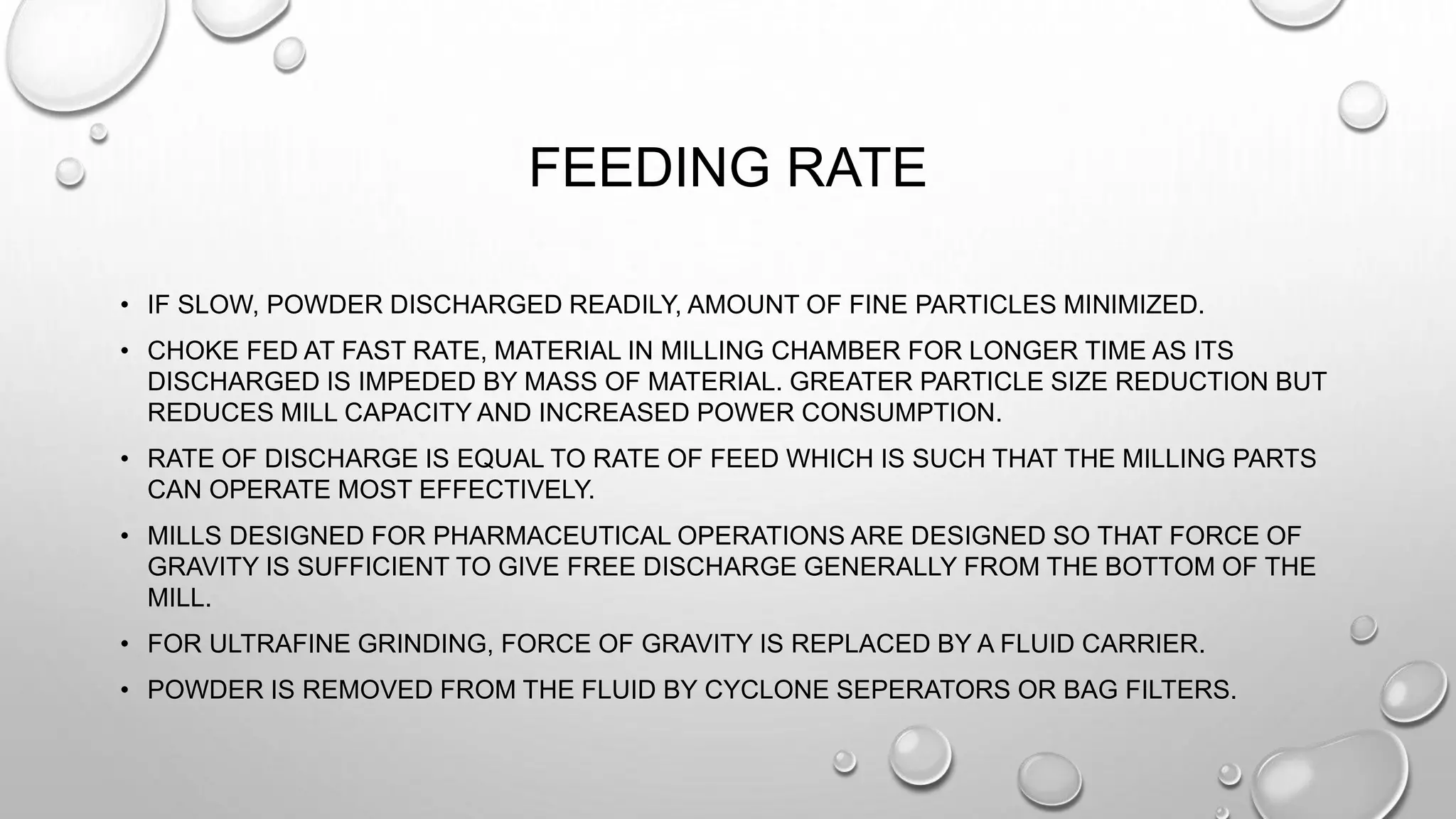 Milling or comminution | PPTX