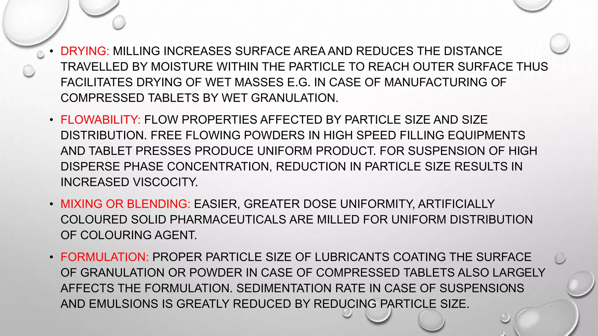 Milling or comminution | PPTX