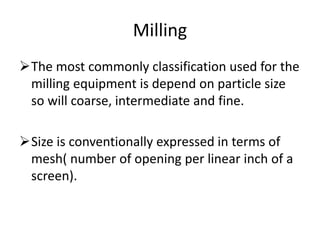Milling part 1 2020 | PPT