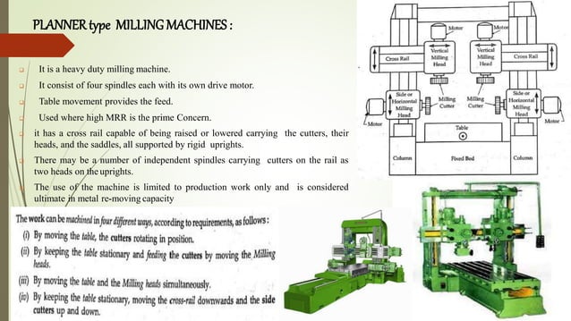 MILLING MACHINE PPT 2: PARTS AND CLASSIFICATION OF MILLING MACHINES | PPTX