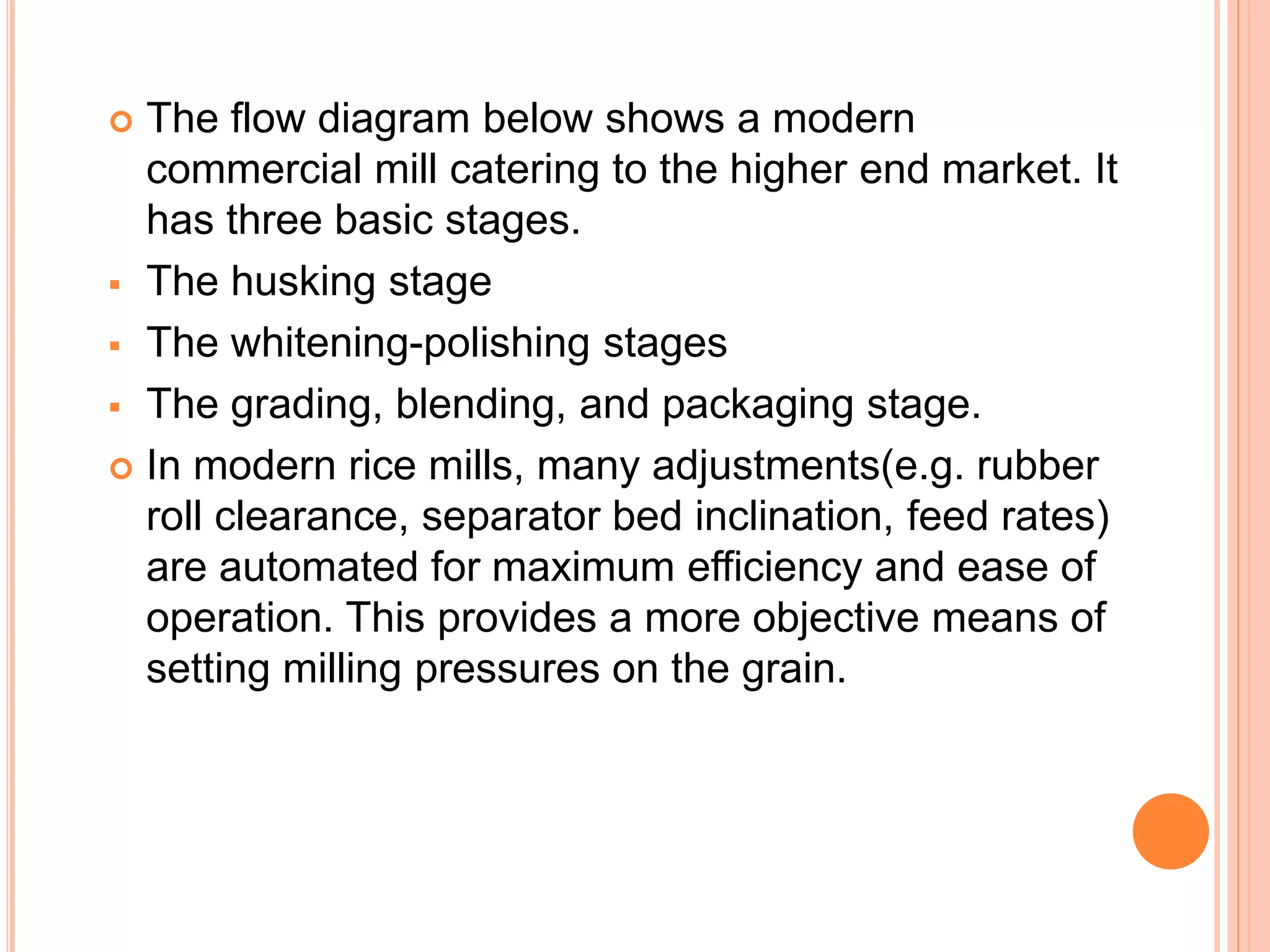 Milling process ( RICE & DAL ) | PPTX