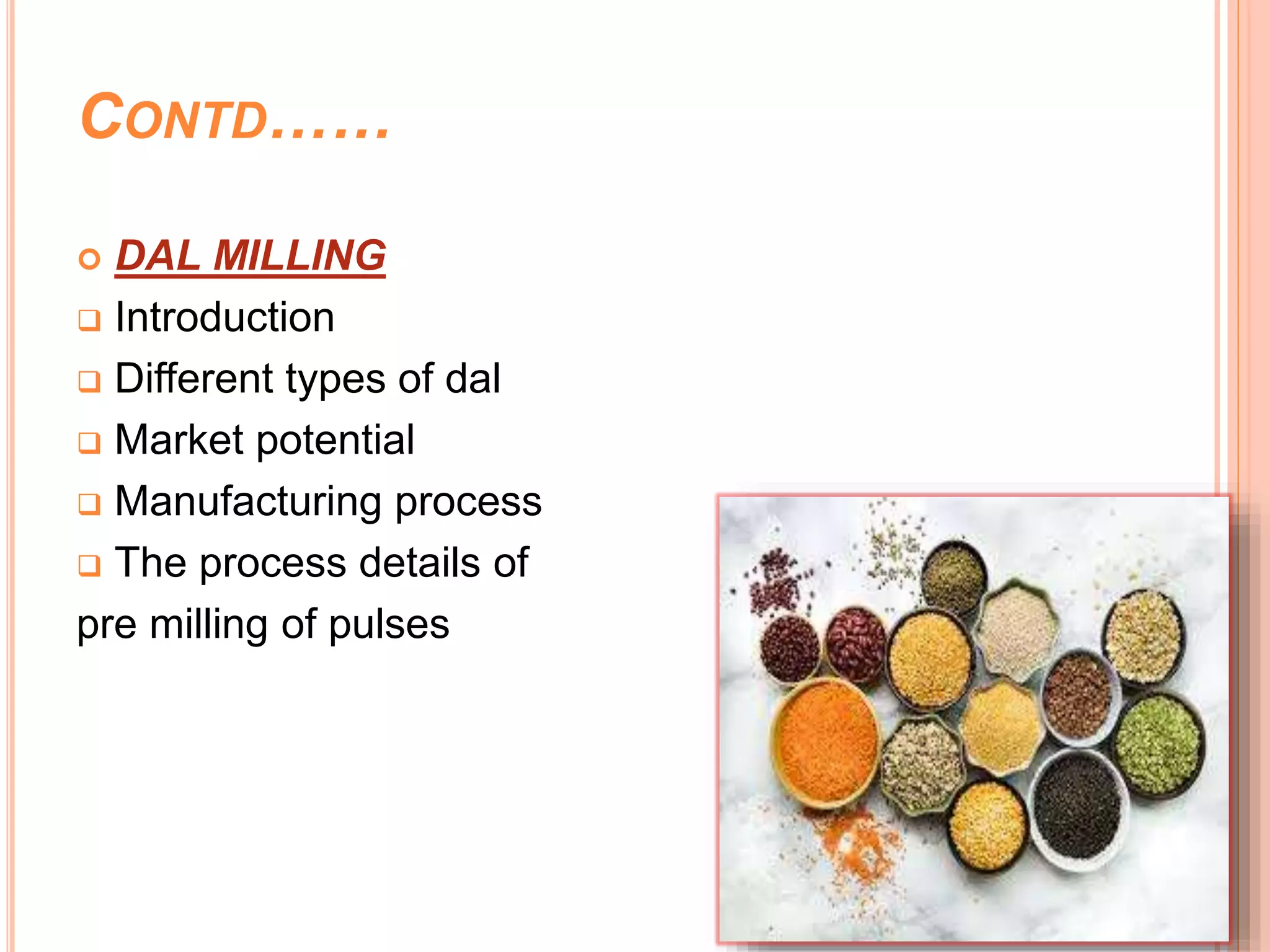 Milling process ( RICE & DAL ) | PPTX