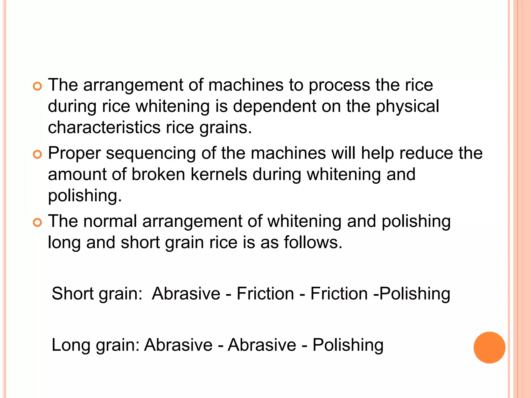 Milling process ( RICE & DAL ) | PPTX